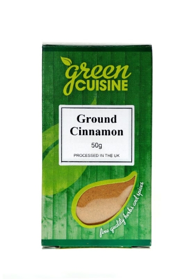 Green Cuisine - Cinnamon Ground (6 x 35g) - The Cress Company